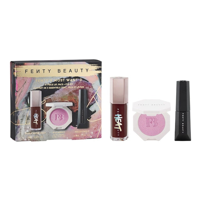 Fenty Beauty by Rihanna Fenty's Most Want'd: 3-Piece Lip, Face + Eye K ...